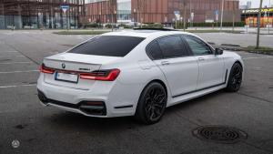 White BMW 740 2016 in Klaipeda, with an engine capacity of 3.00 L and mileage of 159 thousand km for 30000 €, photo 6 on AUTOMOTO.COM.LV