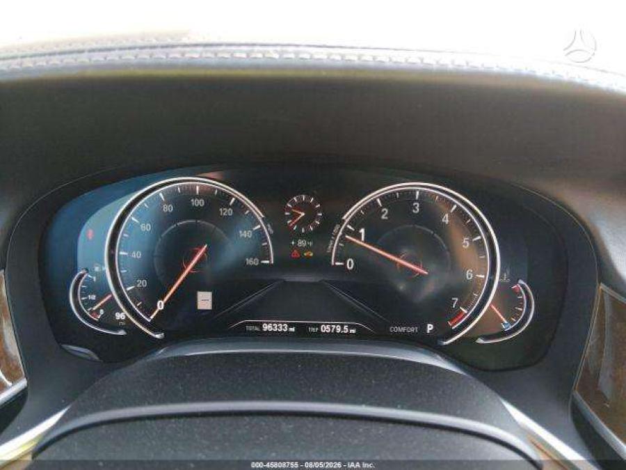 White BMW 740 2017 in Klaipeda, with an engine capacity of 3.00 L and mileage of 155 thousand km for 10600 €, photo 12 on AUTOMOTO.COM.LV