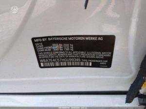 White BMW 740 2017 in Klaipeda, with an engine capacity of 3.00 L and mileage of 155 thousand km for 10600 €, photo 15 on AUTOMOTO.COM.LV