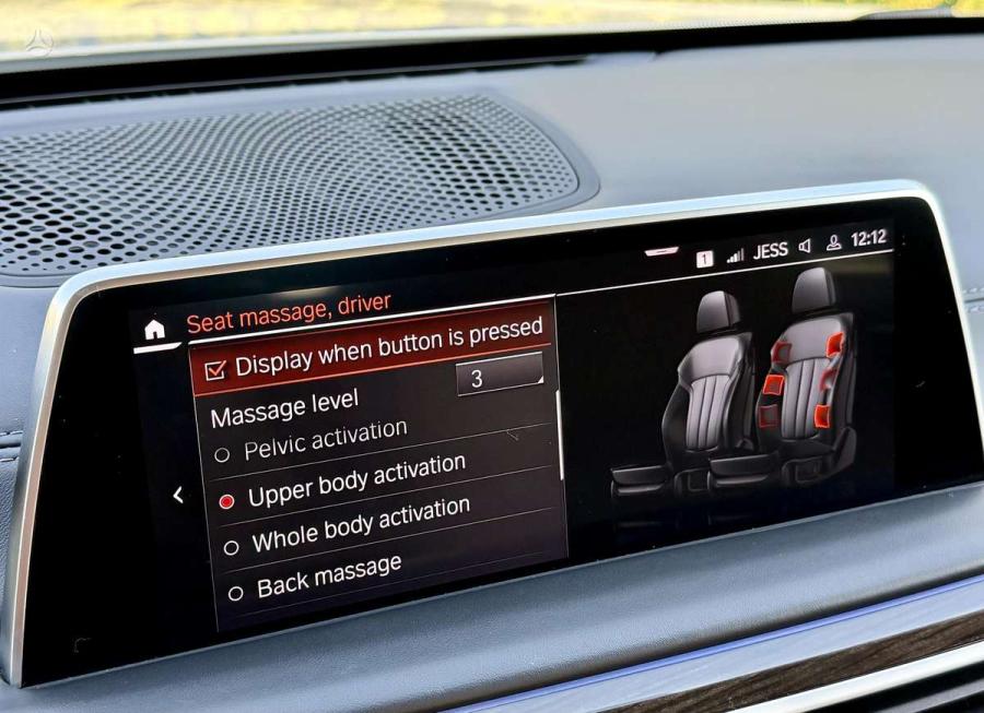 Balts BMW 740 2020 Kauņa, ar dzinēja tilpumu 3.00 L un nobraukumu 85 tūkst. km par 32500 €, foto 12 vietnē AUTOMOTO.COM.LV