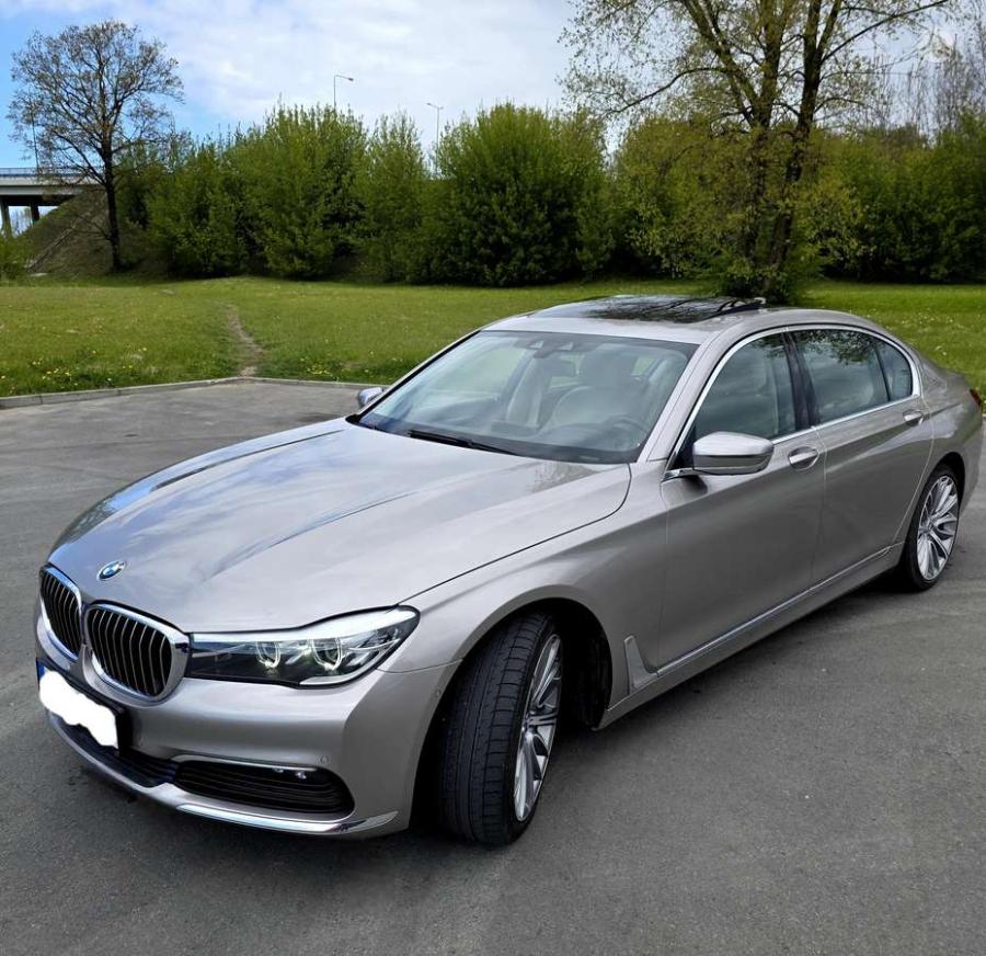 Dzeltens BMW 740 2016 Kretinga, ar dzinēja tilpumu 3.00 L un nobraukumu 190 tūkst. km par 16999 €, foto 1 vietnē AUTOMOTO.COM.LV