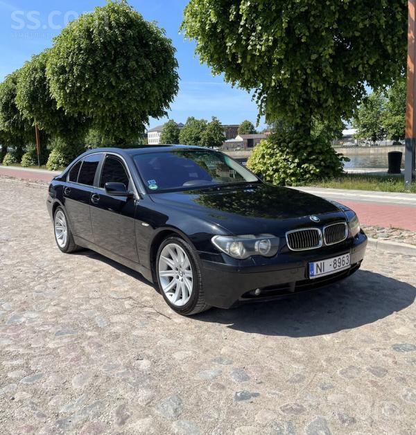 Melns BMW 745 2002 Liepāja, ar dzinēja tilpumu 4.50 L un nobraukumu 263 tūkst. km par 2159 €, foto 1 vietnē AUTOMOTO.COM.LV