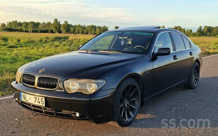 Melns BMW 745 2002 Bauska, ar dzinēja tilpumu 4.40 L un nobraukumu 455 tūkst. km par 1900 €, foto 1 vietnē AUTOMOTO.COM.LV