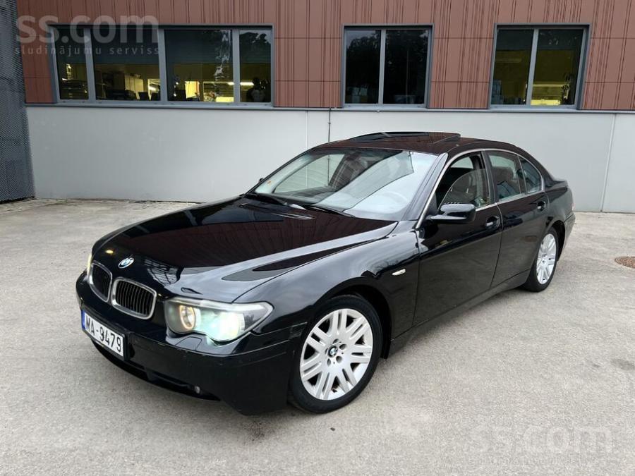 Черный БМВ 745 2003 в Рига, объемом двигателя 4.40 л и пробегом 350 тыс. км за 2550 €, фото 1 на AUTOMOTO.COM.LV