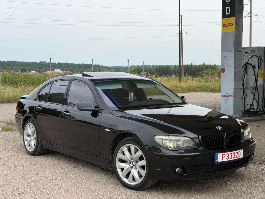 Melns BMW 745 2006 Viļņa, ar dzinēja tilpumu 4.50 L un nobraukumu 0 tūkst. km par 4500 €, foto 1 vietnē AUTOMOTO.COM.LV
