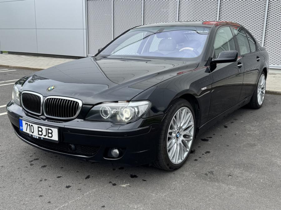 Black BMW 745 2006 in Tallinn, with an engine capacity of 4.50 L and mileage of 265 thousand km for 7000 €, photo 3 on AUTOMOTO.COM.LV