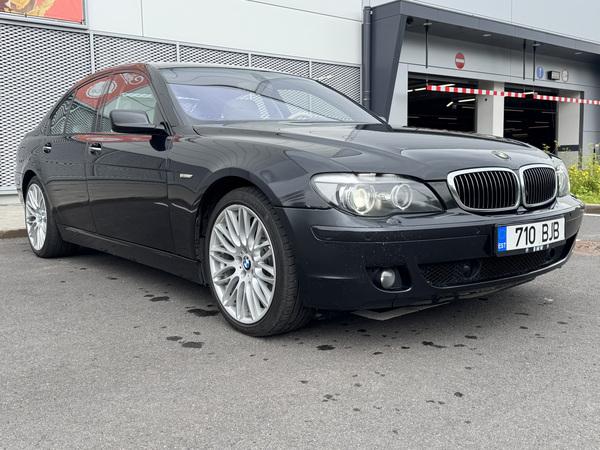 Black BMW 745 2006 in Tallinn, with an engine capacity of 4.50 L and mileage of 265 thousand km for 7000 €, photo 3 on AUTOMOTO.COM.LV