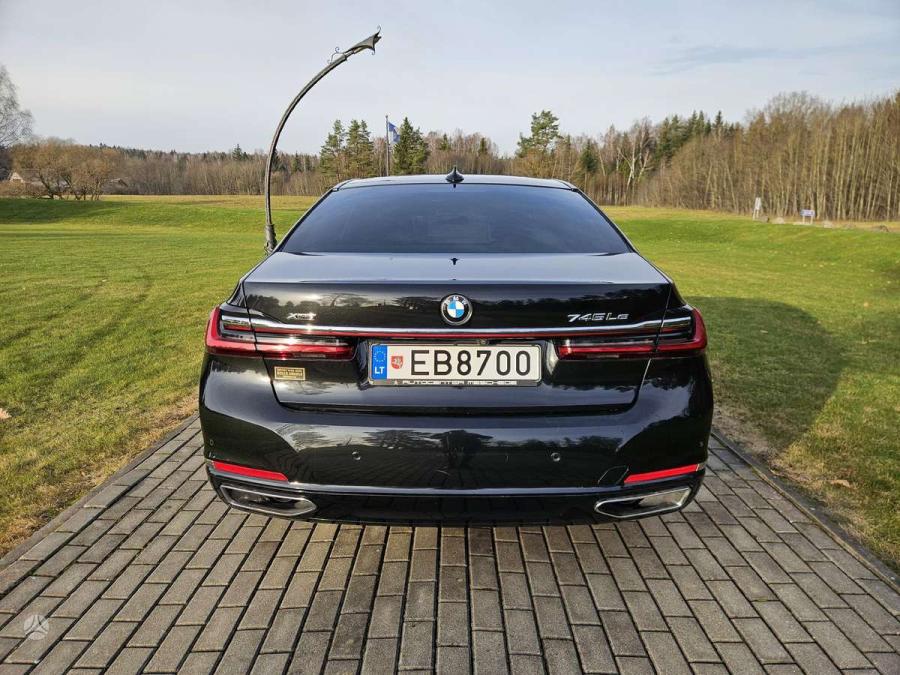 Melns BMW 745 2019 Telšiai, ar dzinēja tilpumu 3.00 L un nobraukumu 171 tūkst. km par 43500 €, foto 6 vietnē AUTOMOTO.COM.LV