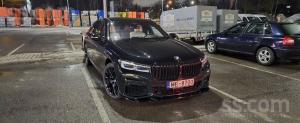 Black BMW 745 2020 in Riga, with an engine capacity of 3.00 L and mileage of 60 thousand km for 39000 €, photo 6 on AUTOMOTO.COM.LV