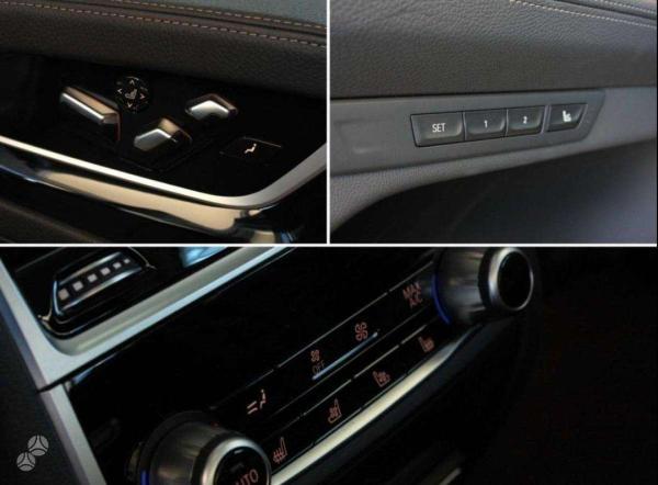 Black BMW 745 2022 in Vilnius, with an engine capacity of 3.00 L and mileage of 73 thousand km for 53900 €, photo 10 on AUTOMOTO.COM.LV