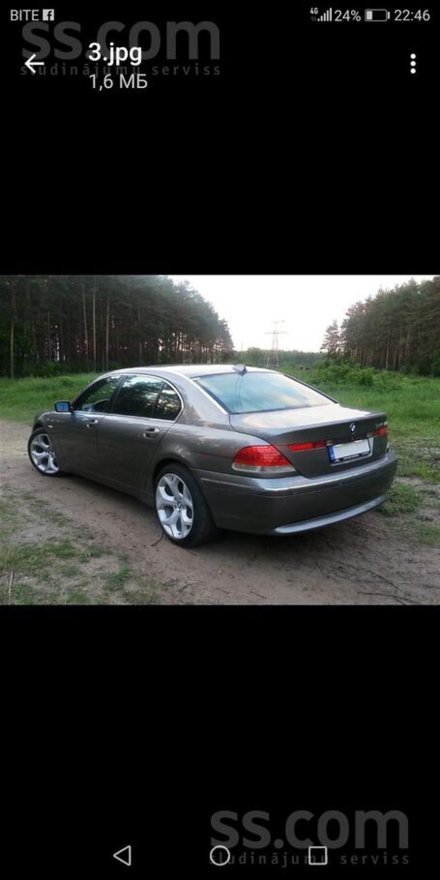 Pelēks BMW 745 2003 Rīga, ar dzinēja tilpumu 4.40 L un nobraukumu 413 tūkst. km par 4000 €, foto 4 vietnē AUTOMOTO.COM.LV