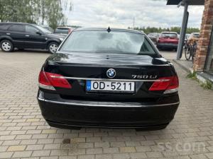 Black BMW 750 2007 in Talsi, with an engine capacity of 5.00 L and mileage of 164 thousand km for 6497 €, photo 3 on AUTOMOTO.COM.LV