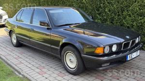 Black BMW 750 1989 in Limbazi, with an engine capacity of 5.00 L and mileage of 247 thousand km for 12800 €, photo 10 on AUTOMOTO.COM.LV