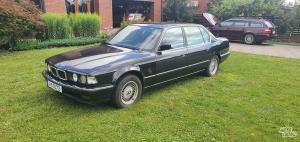 Black BMW 750 1990 in Kaunas, with an engine capacity of 5.00 L and mileage of 270 thousand km for 15000 €, photo  on AUTOMOTO.COM.LV