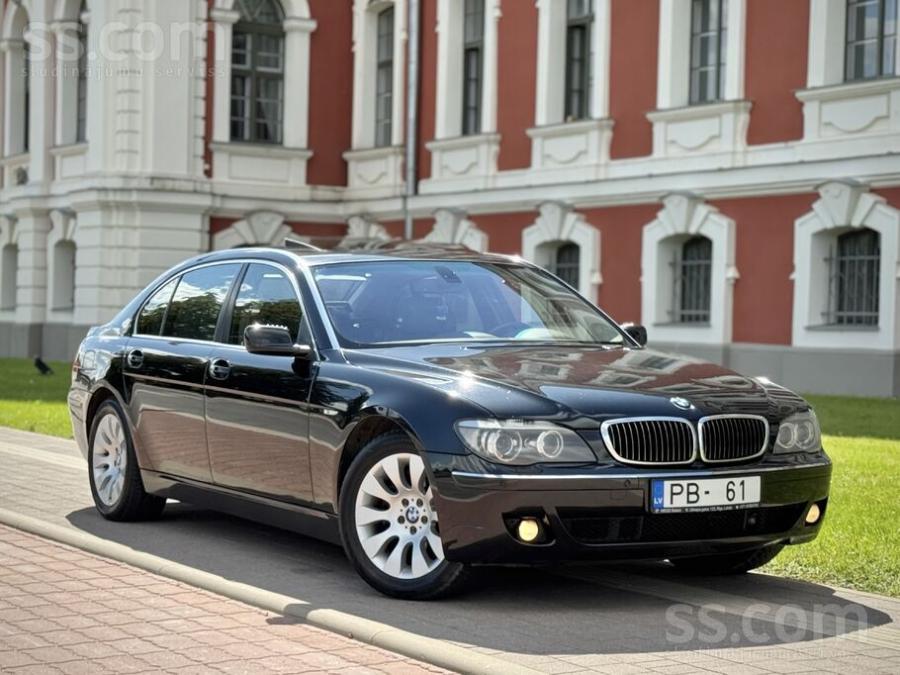 Черный БМВ 750 2007 в Елгава, объемом двигателя 4.80 л и пробегом 0 тыс. км за 8999 €, фото 1 на AUTOMOTO.COM.LV