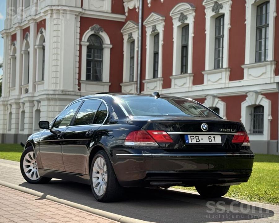 Черный БМВ 750 2007 в Елгава, объемом двигателя 4.80 л и пробегом 0 тыс. км за 8999 €, фото 4 на AUTOMOTO.COM.LV