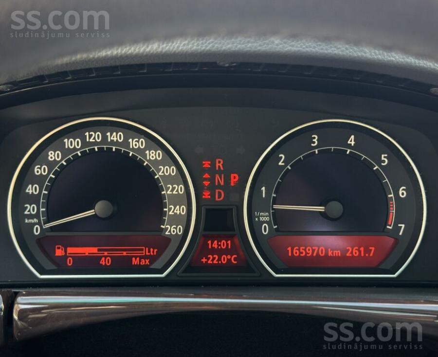 Черный БМВ 750 2007 в Елгава, объемом двигателя 4.80 л и пробегом 0 тыс. км за 8999 €, фото 14 на AUTOMOTO.COM.LV