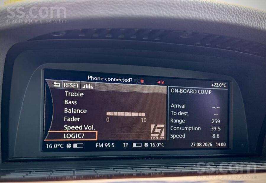 Черный БМВ 750 2007 в Елгава, объемом двигателя 4.80 л и пробегом 0 тыс. км за 8999 €, фото 15 на AUTOMOTO.COM.LV