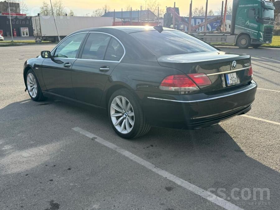 Черный БМВ 750 2008 в Екабпилс, объемом двигателя 4.80 л и пробегом 256 тыс. км за 6000 €, фото 6 на AUTOMOTO.COM.LV