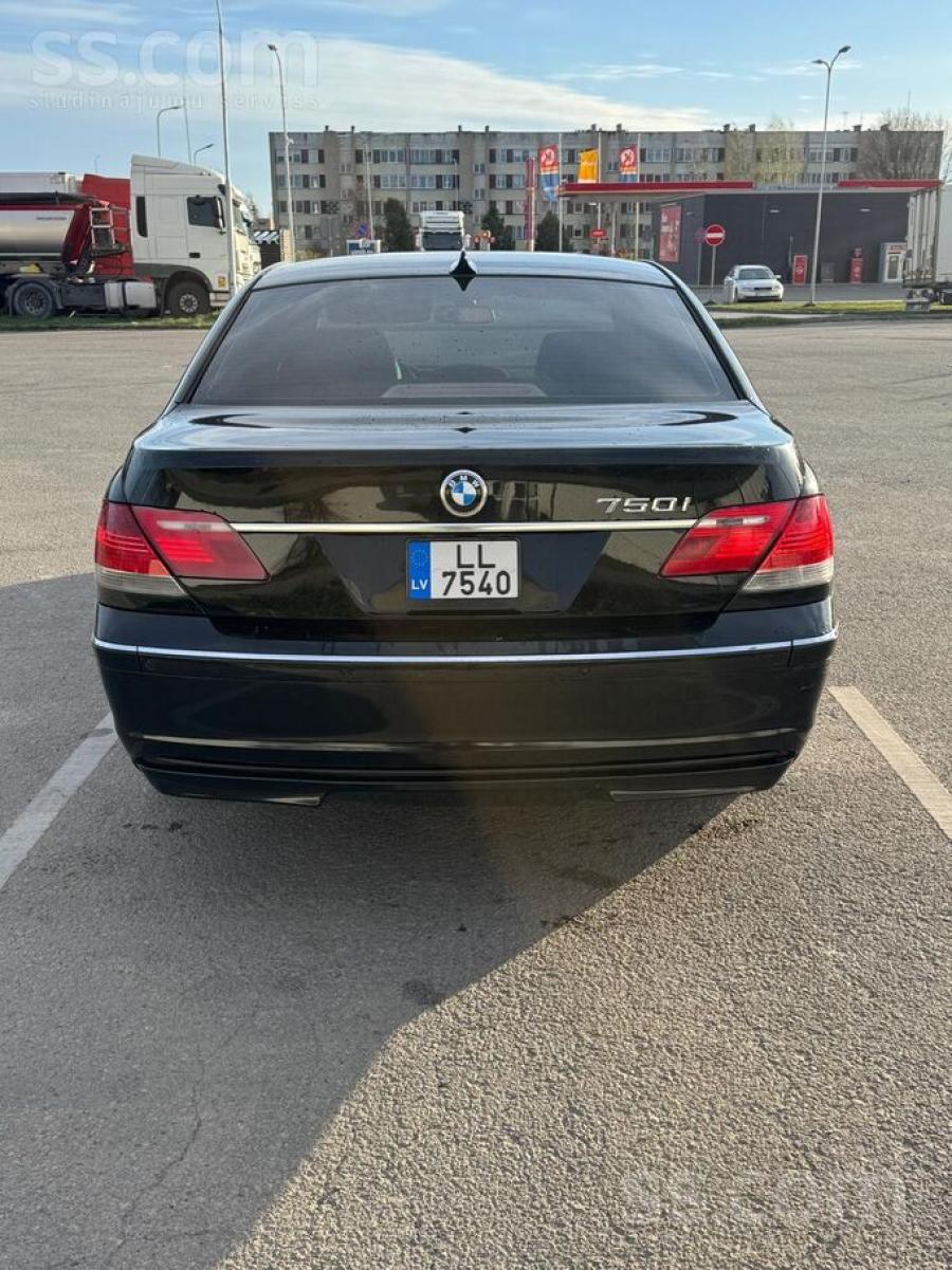 Черный БМВ 750 2008 в Екабпилс, объемом двигателя 4.80 л и пробегом 256 тыс. км за 6000 €, фото 7 на AUTOMOTO.COM.LV