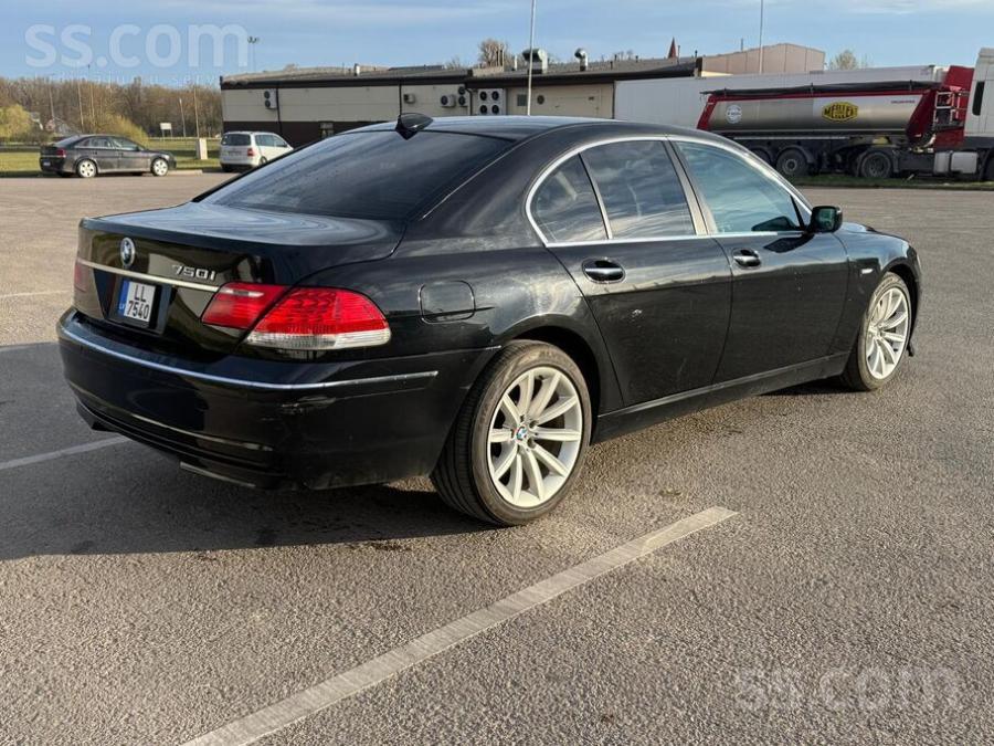 Черный БМВ 750 2008 в Екабпилс, объемом двигателя 4.80 л и пробегом 256 тыс. км за 6000 €, фото 15 на AUTOMOTO.COM.LV