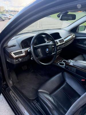 Black BMW 750 2008 in Vilnius, with an engine capacity of 4.80 L and mileage of 190 thousand km for 5700 €, photo 7 on AUTOMOTO.COM.LV