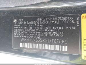 Black BMW 750 2008 in Klaipeda, with an engine capacity of 4.80 L and mileage of 171 thousand km for 4900 €, photo 15 on AUTOMOTO.COM.LV