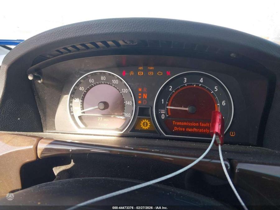 Black BMW 750 2008 in Klaipeda, with an engine capacity of 4.80 L and mileage of 171 thousand km for 4900 €, photo 16 on AUTOMOTO.COM.LV