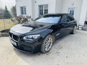 Black BMW 750 2014 in Riga, with an engine capacity of 3.00 L and mileage of 291 thousand km for 15500 €, photo  on AUTOMOTO.COM.LV