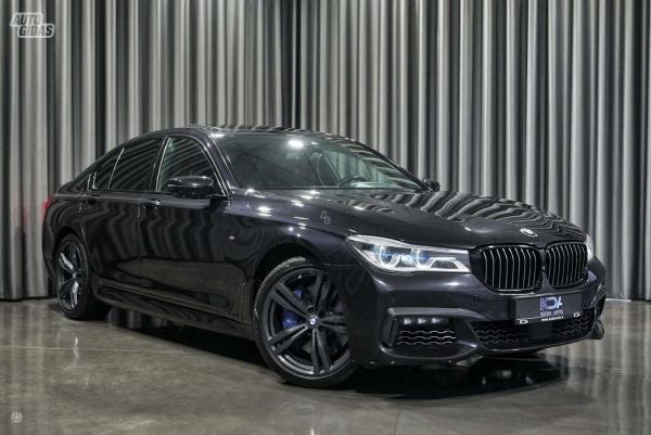 Melns BMW 750 2017 Marijampole, ar dzinēja tilpumu 3.00 L un nobraukumu 221 tūkst. km par 28450 €, foto  vietnē AUTOMOTO.COM.LV