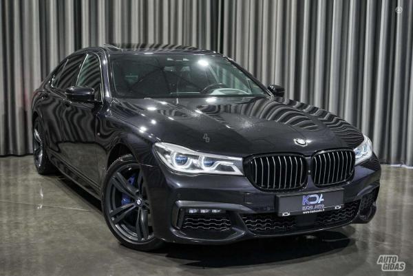 Black BMW 750 2017 in Marijampole, with an engine capacity of 3.00 L and mileage of 221 thousand km for 28450 €, photo 2 on AUTOMOTO.COM.LV