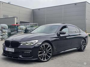Black BMW 750 2017 in Silute, with an engine capacity of 4.40 L and mileage of 190 thousand km for 20000 €, photo  on AUTOMOTO.COM.LV