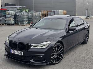 Black BMW 750 2017 in Silute, with an engine capacity of 4.40 L and mileage of 190 thousand km for 20000 €, photo 6 on AUTOMOTO.COM.LV
