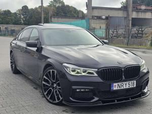 Black BMW 750 2017 in Silute, with an engine capacity of 4.40 L and mileage of 190 thousand km for 20000 €, photo 7 on AUTOMOTO.COM.LV