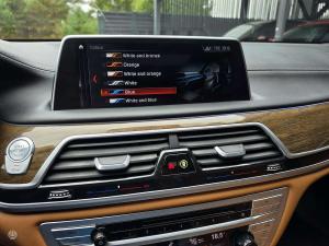 Black BMW 750 2017 in Silute, with an engine capacity of 4.40 L and mileage of 190 thousand km for 20000 €, photo 17 on AUTOMOTO.COM.LV