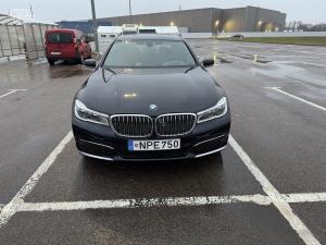Black BMW 750 2019 in Kaunas, with an engine capacity of 4.40 L and mileage of 76 thousand km for 28500 €, photo  on AUTOMOTO.COM.LV