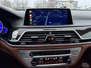 Black BMW 750 2019 in Kaunas, with an engine capacity of 4.40 L and mileage of 76 thousand km for 28500 €, photo 27 on AUTOMOTO.COM.LV