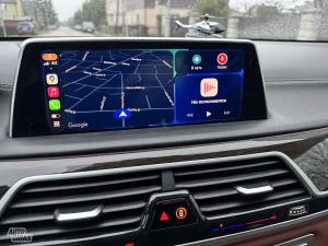Black BMW 750 2019 in Kaunas, with an engine capacity of 4.40 L and mileage of 76 thousand km for 28500 €, photo 32 on AUTOMOTO.COM.LV