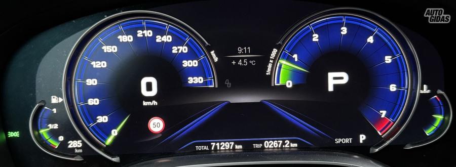 Black BMW 750 2019 in Kaunas, with an engine capacity of 4.40 L and mileage of 76 thousand km for 28500 €, photo 34 on AUTOMOTO.COM.LV