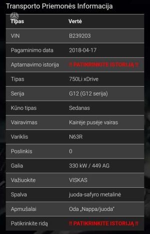 Melns BMW 750 2019 Raseiniai, ar dzinēja tilpumu 4.40 L un nobraukumu 122 tūkst. km par 19999 €, foto 14 vietnē AUTOMOTO.COM.LV