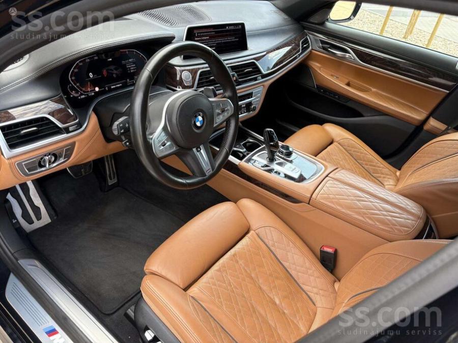 Melns BMW 750 2020 Rīga, ar dzinēja tilpumu 4.40 L un nobraukumu 70 tūkst. km par 47000 €, foto 8 vietnē AUTOMOTO.COM.LV