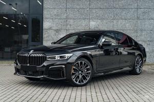 Black BMW 750 2020 in Klaipeda, with an engine capacity of 4.40 L and mileage of 59 thousand km for 39850 €, photo 5 on AUTOMOTO.COM.LV