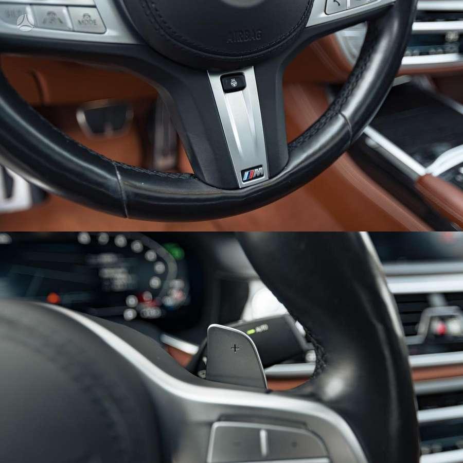 Black BMW 750 2020 in Klaipeda, with an engine capacity of 4.40 L and mileage of 59 thousand km for 39850 €, photo 29 on AUTOMOTO.COM.LV