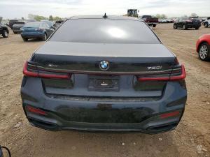 Black BMW 750 2022 in Kaunas, with an engine capacity of 4.40 L and mileage of 65 thousand km for 24079 €, photo  on AUTOMOTO.COM.LV