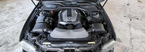 Blue BMW 750 2007 in Svencionys, with an engine capacity of 4.80 L and mileage of 390 thousand km for 4300 €, photo 10 on AUTOMOTO.COM.LV