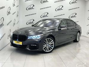 Grey BMW 750 2015 in Vilnius, with an engine capacity of 4.40 L and mileage of 169 thousand km for 16900 €, photo  on AUTOMOTO.COM.LV