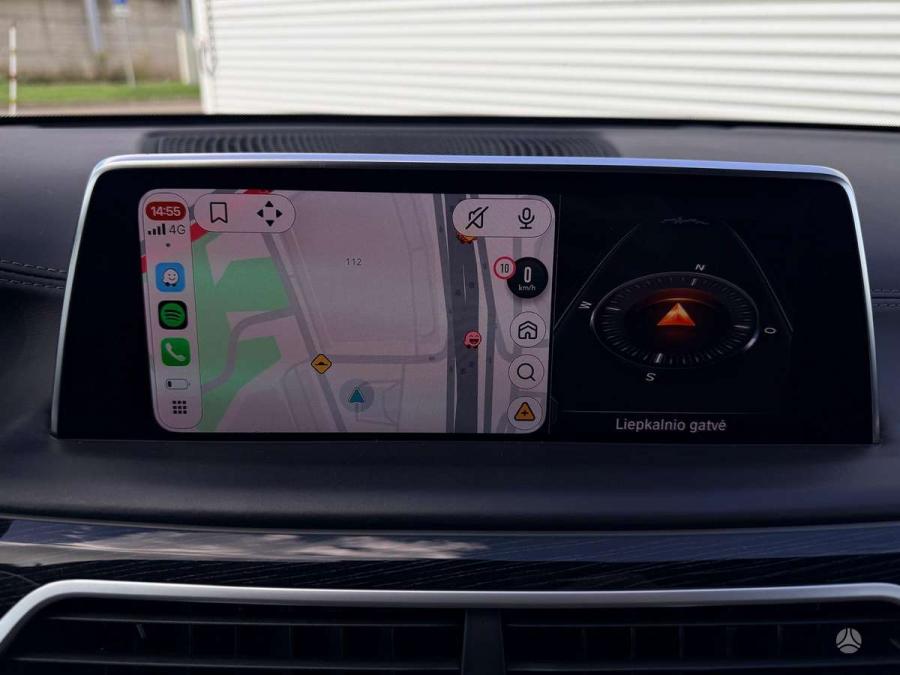 Grey BMW 750 2018 in Vilnius, with an engine capacity of 3.00 L and mileage of 132 thousand km for 28850 €, photo 24 on AUTOMOTO.COM.LV