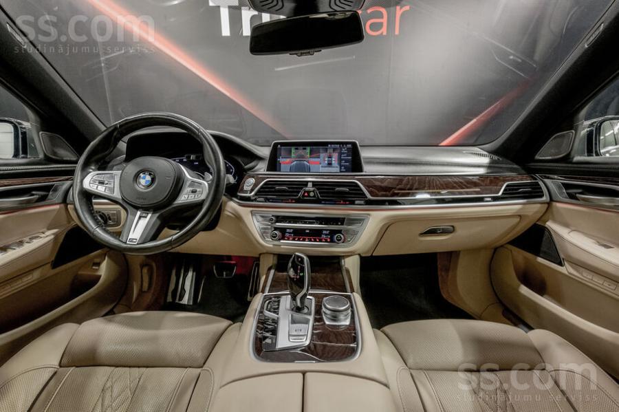 Grey BMW 750 2020 in Tallinn, with an engine capacity of 4.40 L and mileage of 193 thousand km for 41000 €, photo 17 on AUTOMOTO.COM.LV