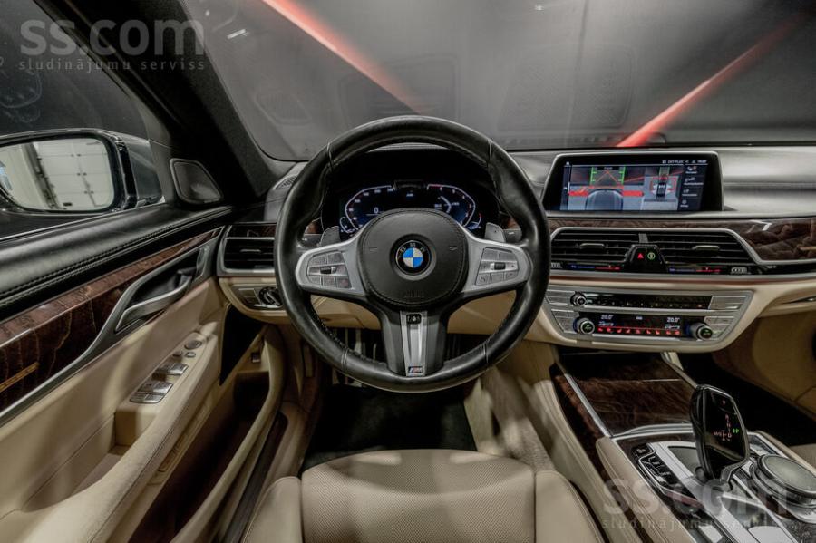 Grey BMW 750 2020 in Tallinn, with an engine capacity of 4.40 L and mileage of 193 thousand km for 41000 €, photo 18 on AUTOMOTO.COM.LV