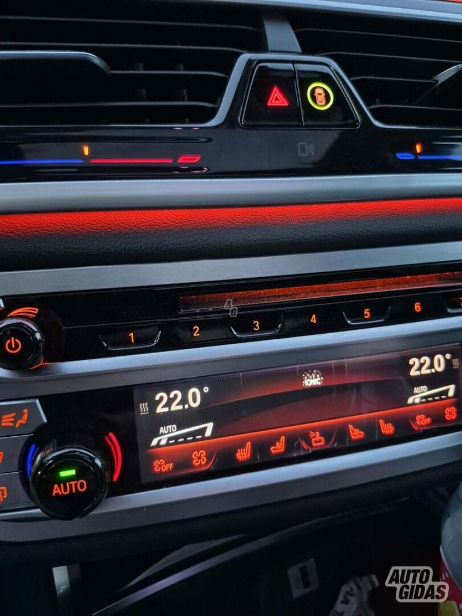 BMW 750 2017 in Vilnius, with an engine capacity of 4.40 L and mileage of 96 thousand km for 24500 €, photo 9 on AUTOMOTO.COM.LV